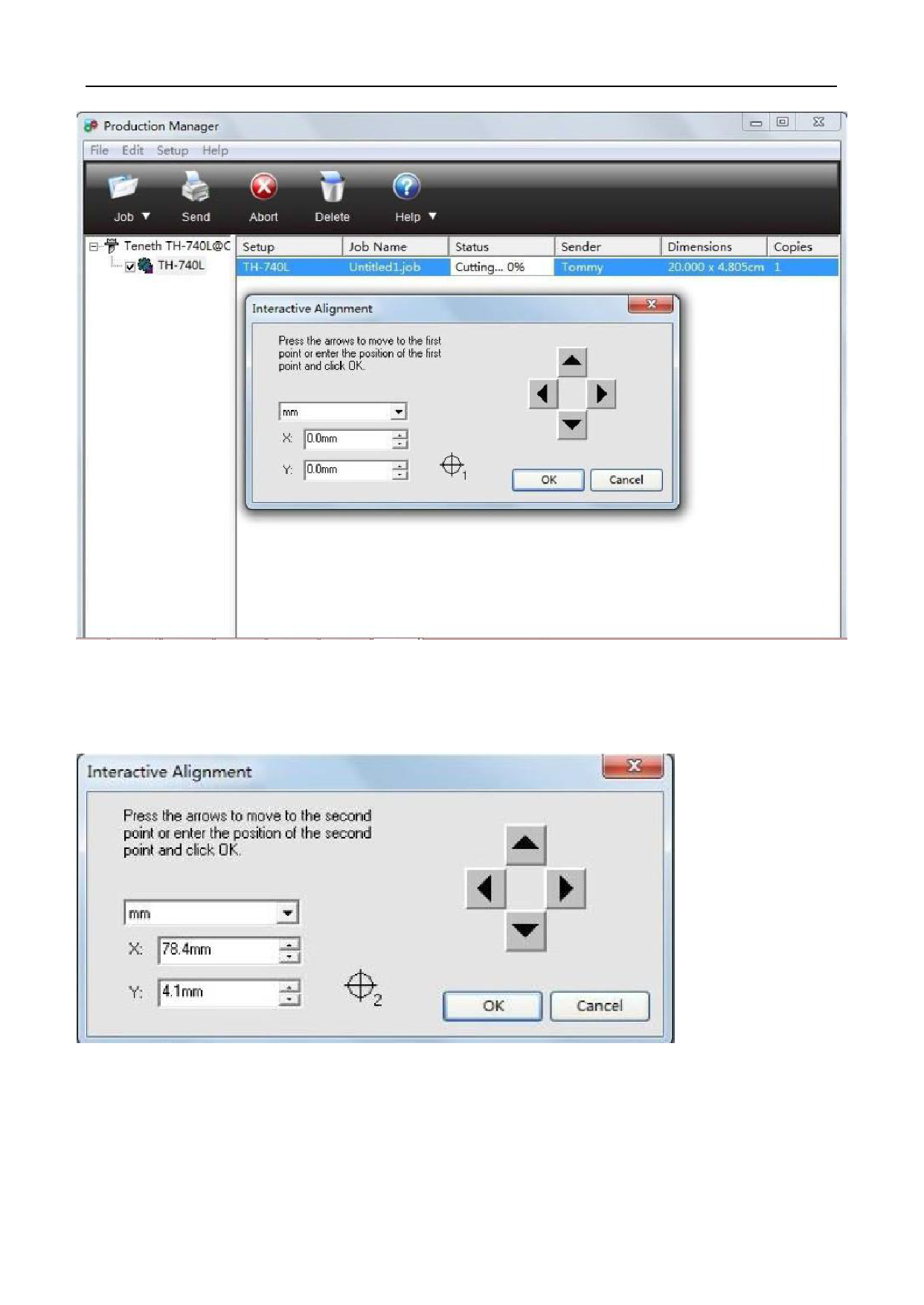 popup the second point dialog box and At the same time (Page 44 / 45) V-Smart User Manual